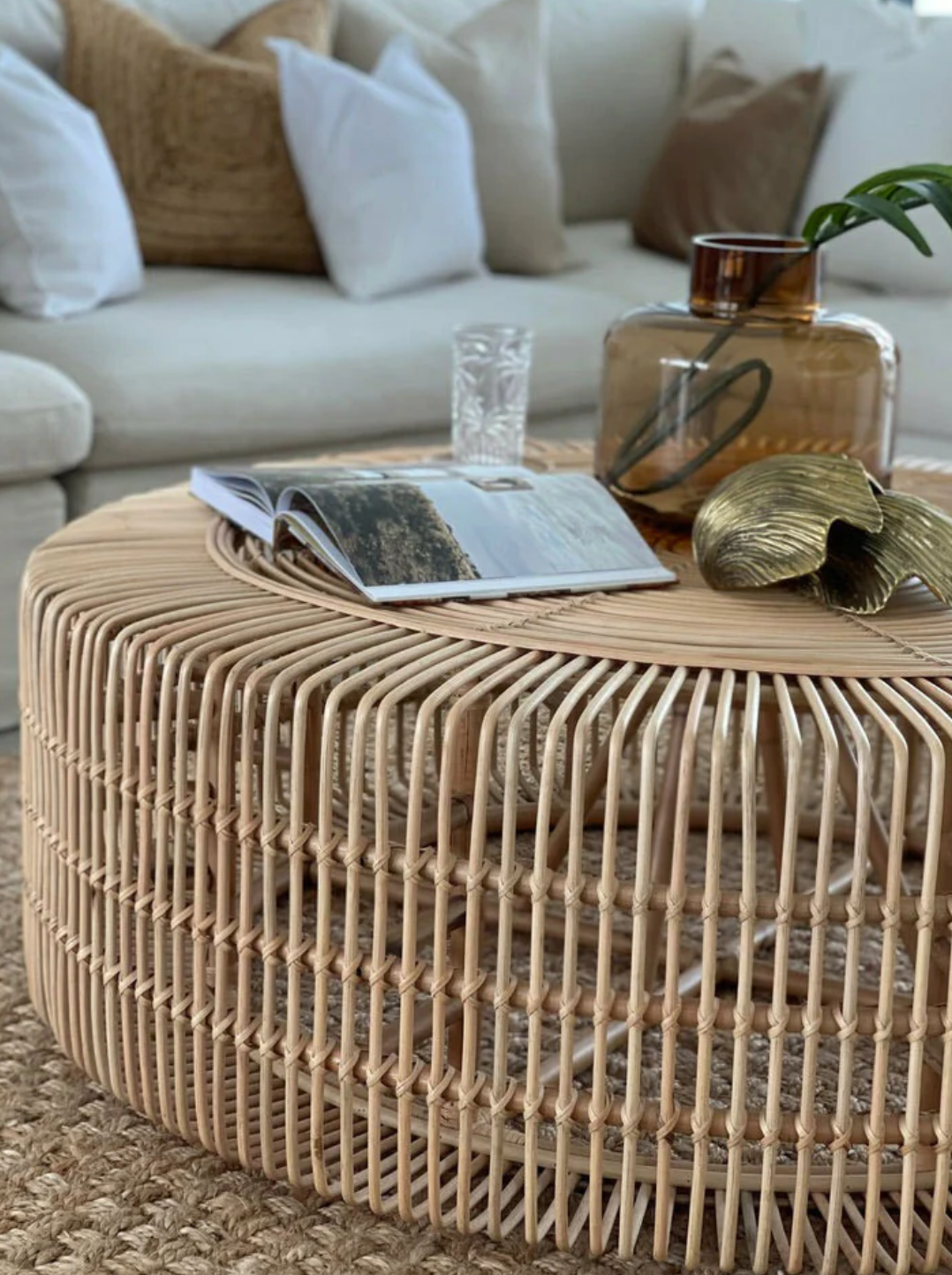 Monique | Coffee Table Rattan – Morrissey Blinds & Interiors
